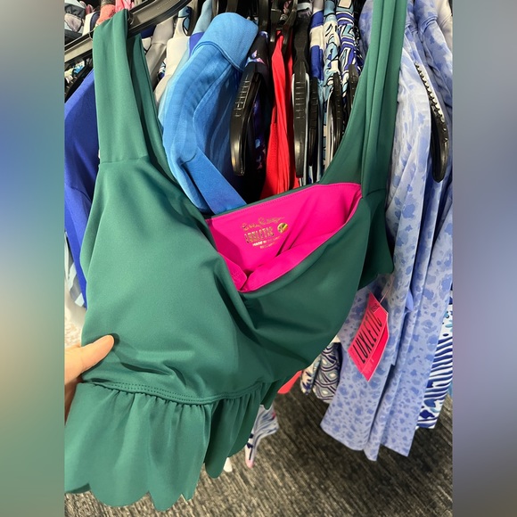Lilly Pulitzer | Tops | Lilly Pulitzer Scalloped Ruffle Bra Top | Poshmark